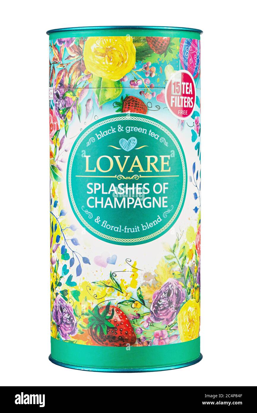 Ukraine, Kyiv - June 02, 2020: A mixture of black and green tea with ...