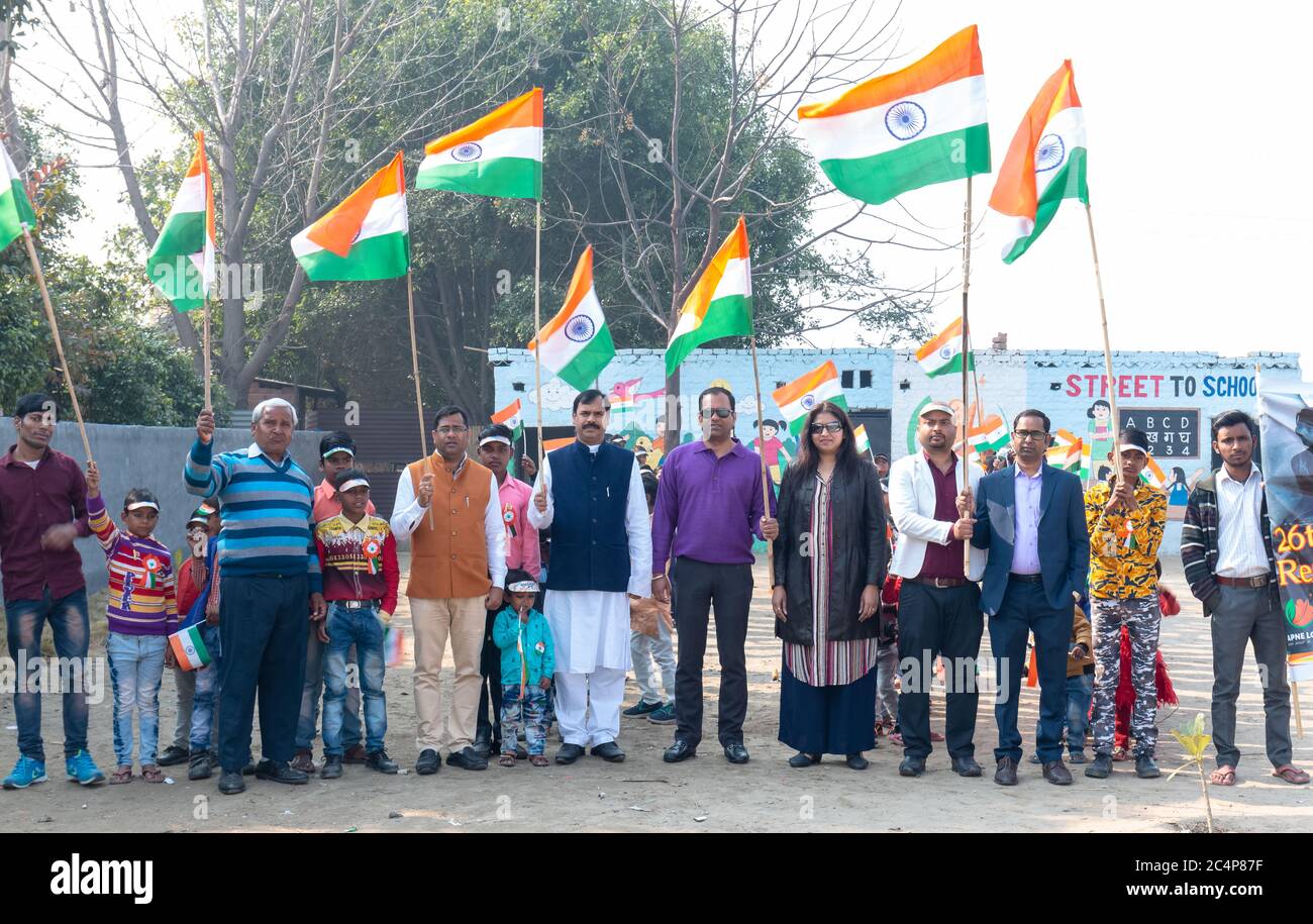 NOIDA, UTTAR PRADESH / INDIA - JANUARY 2020: Young Indian students from ...