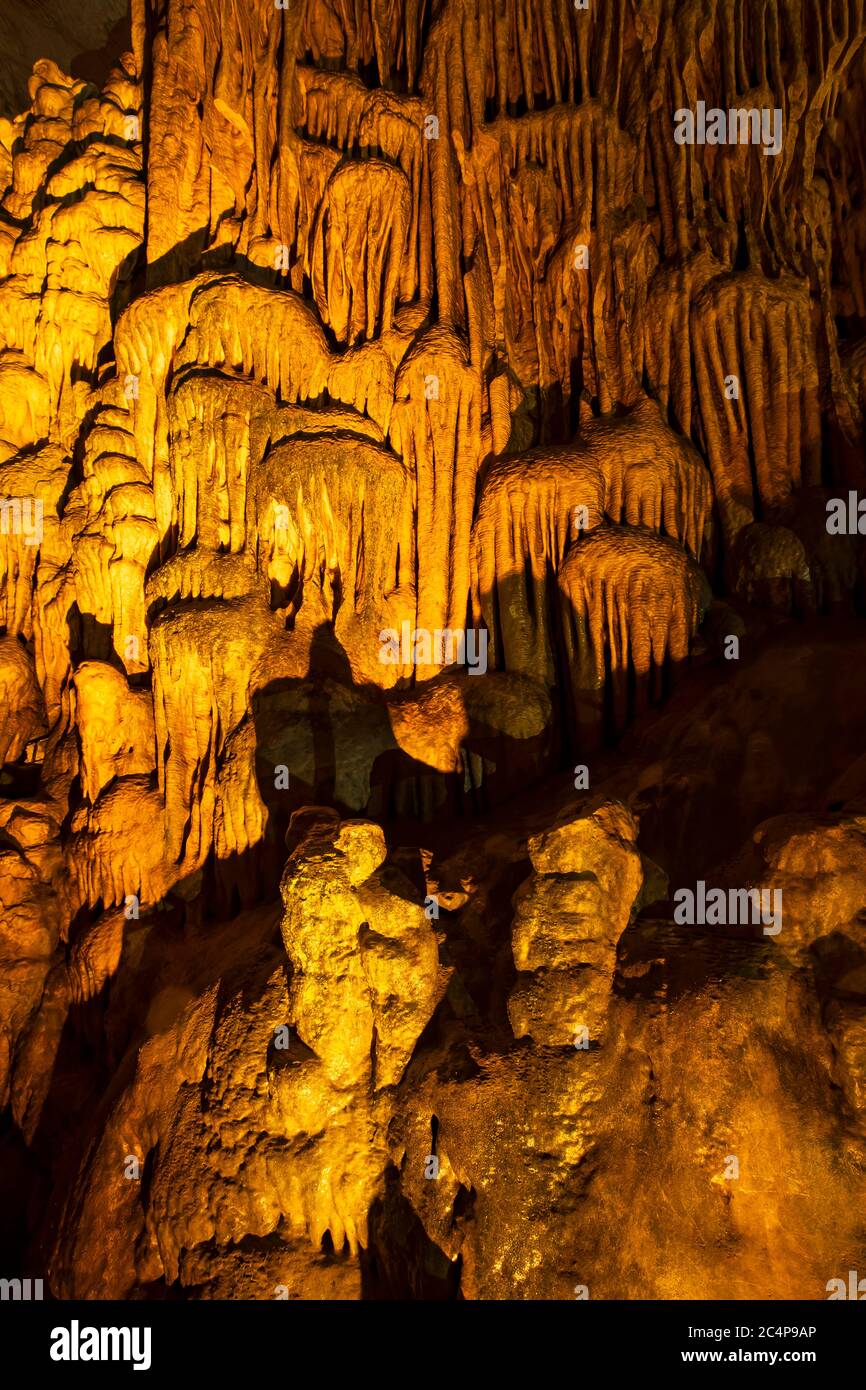 Cave formations. Ballica Cave. Tokat Turkey. The Ballica Cave ...