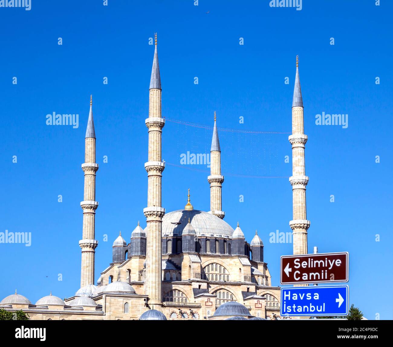 Turkey, Edirne, Selimiye Mosque. The UNESCO World Heritage Site Of The ...