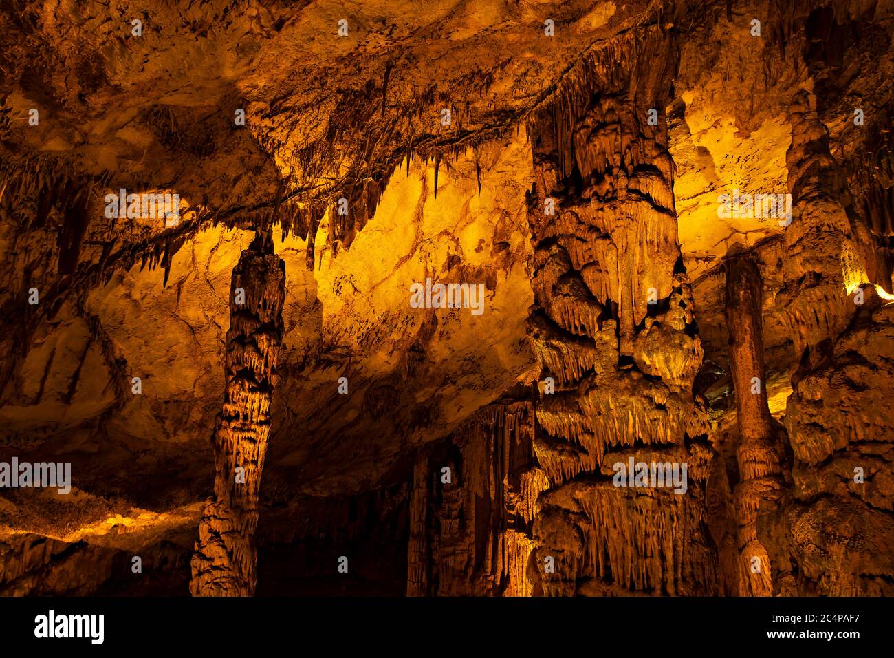 Cave formations. Ballica Cave. Tokat Turkey. The Ballica Cave ...