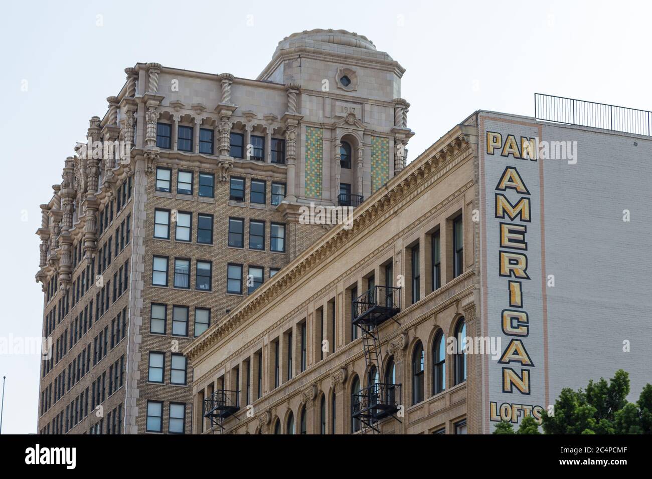 Los Angeles, California, USA- 11 June 2015: Historic, elegant buildings ...