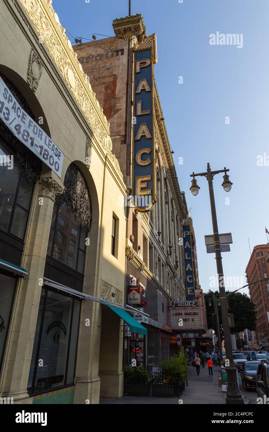 Los Angeles, California, USA- 11 June 2015: Historic, elegant buildings ...