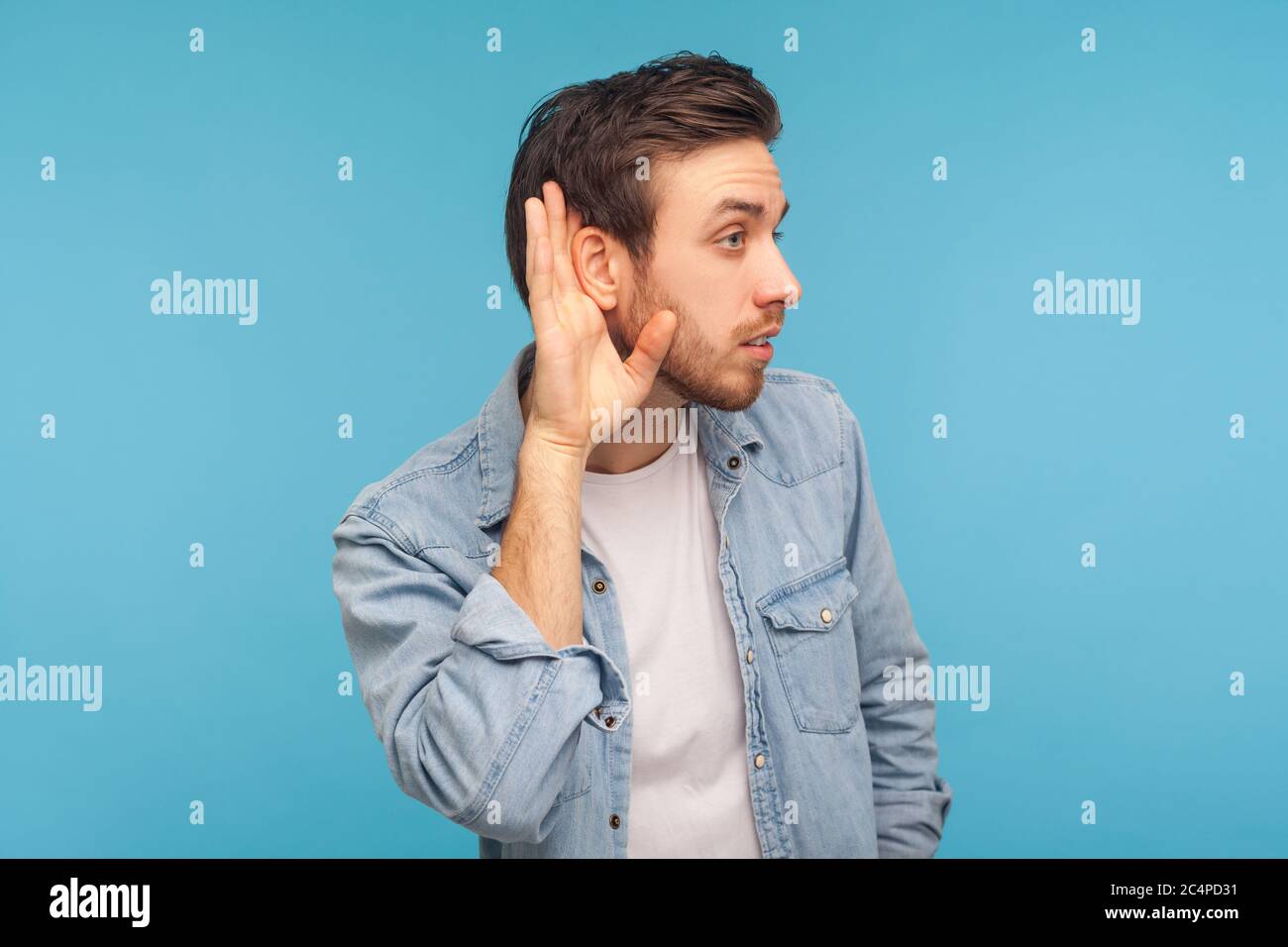 I cant hear you hi-res stock photography and images - Alamy