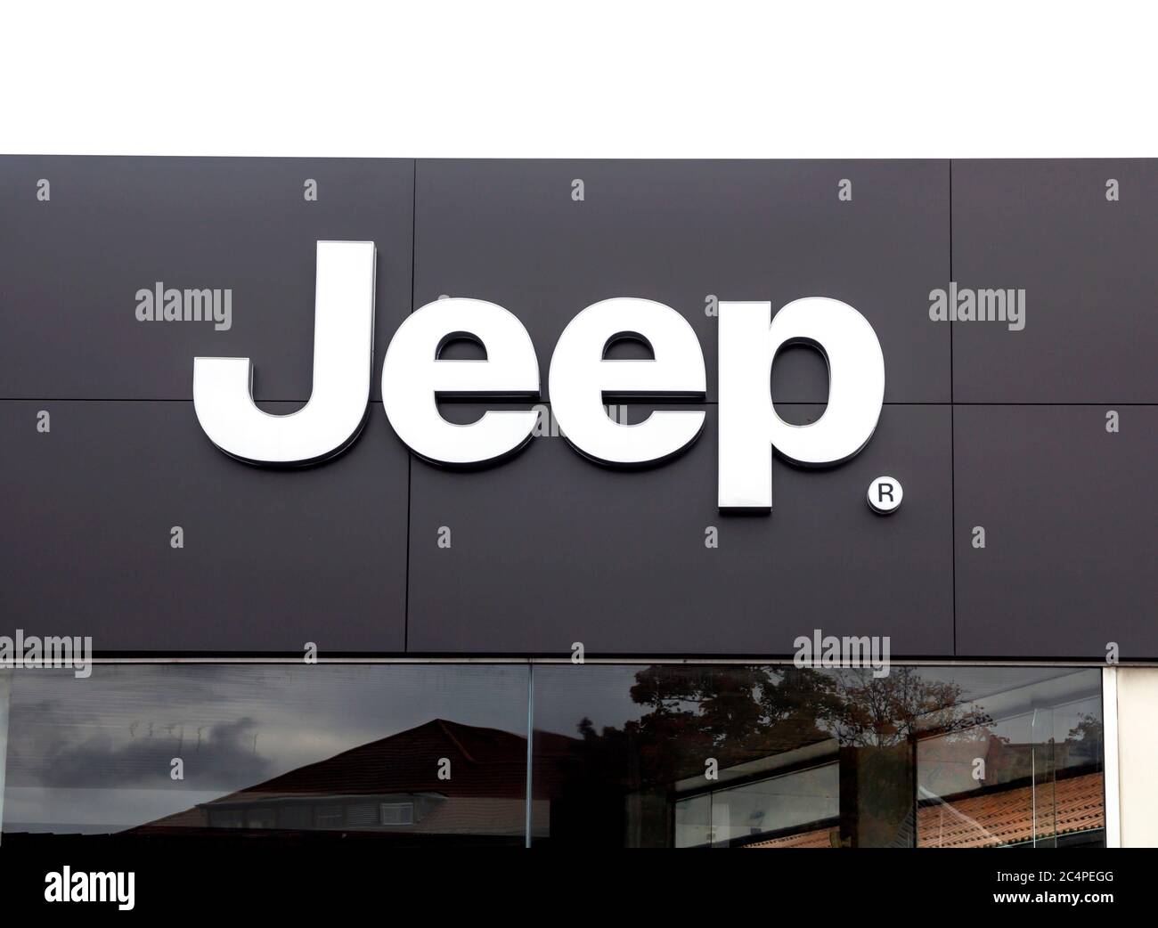 FURTH, GERMANY : Jeep dealer. Jeep is a subsidiary of Fiat Chrysler ...