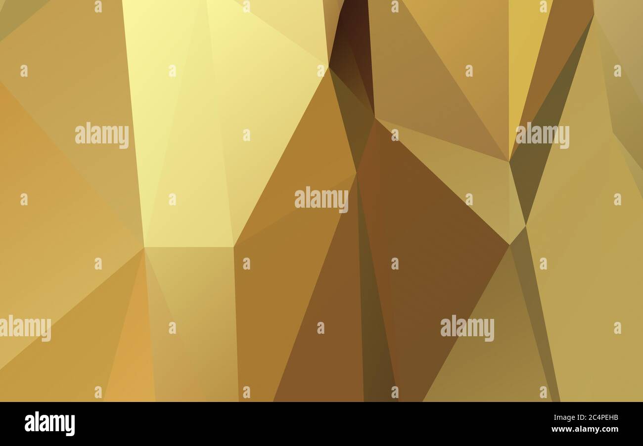 Modern (Golden) Polygonal shapes background, low poly triangles mosaic ...