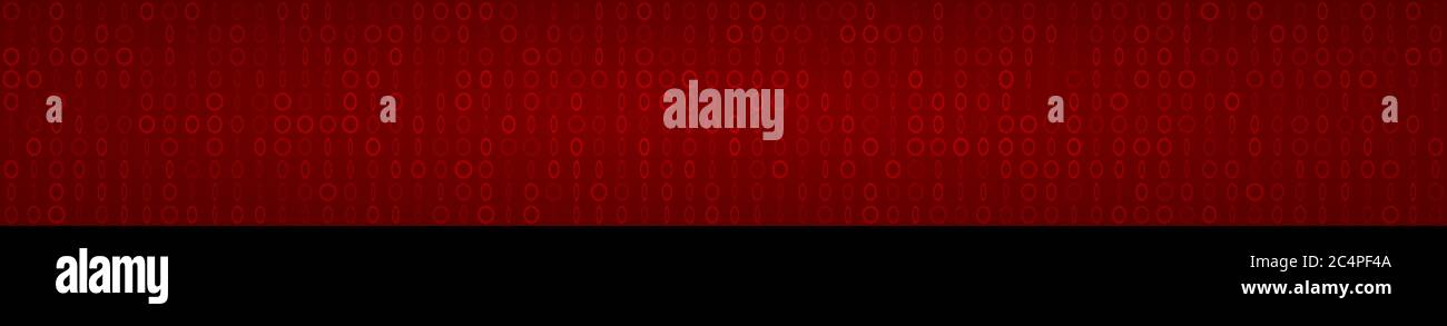 Abstract horizontal banner or background of small rings and ellipses in ...