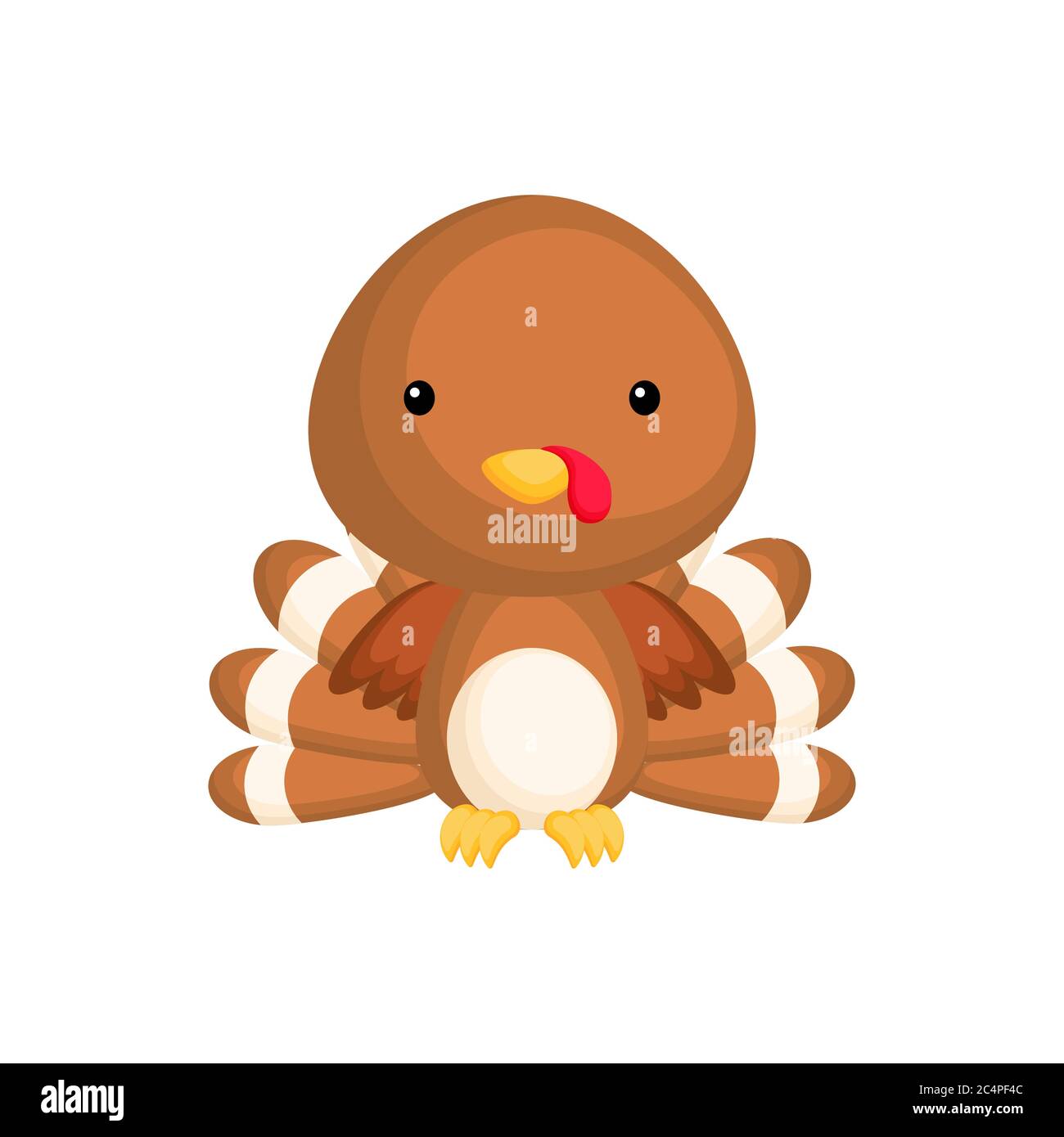 Cute Cartoon Baby Turkey