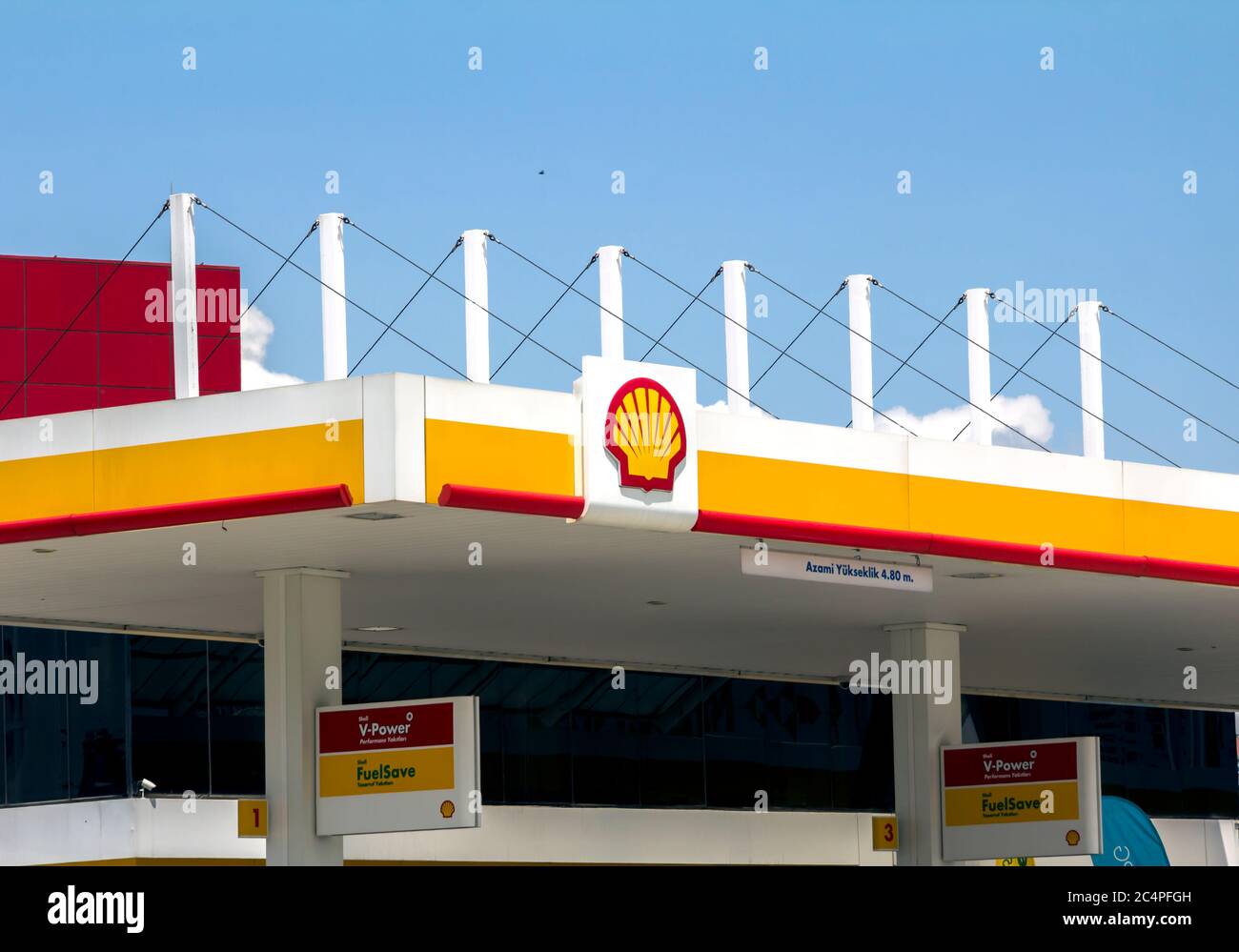 Emblem Shell Oil Company, in Ankara, Turkey. Shell Oil Company is ...