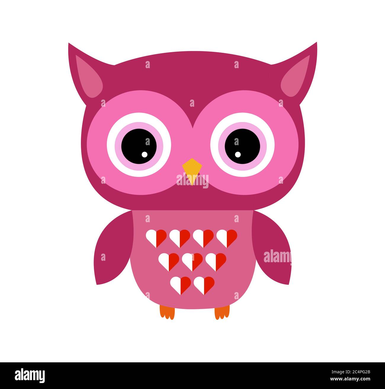 Pink Owl Images Cartoon