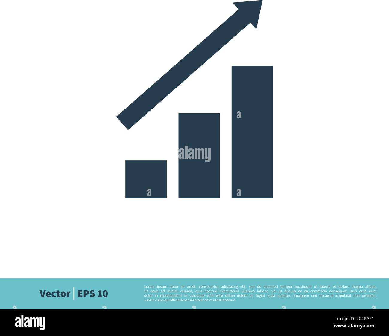 Financial Diagram Icon Vector Logo Template Illustration Design. Vector ...