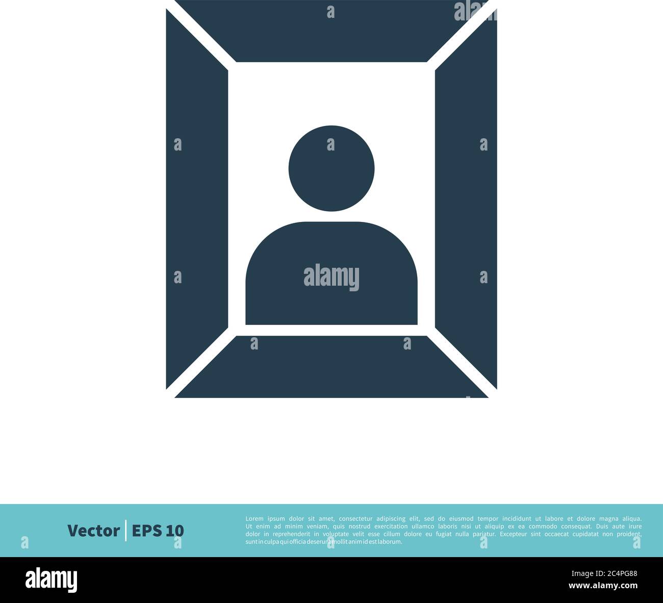 Photo Frame Icon Vector Logo Template Illustration Design. Vector EPS ...