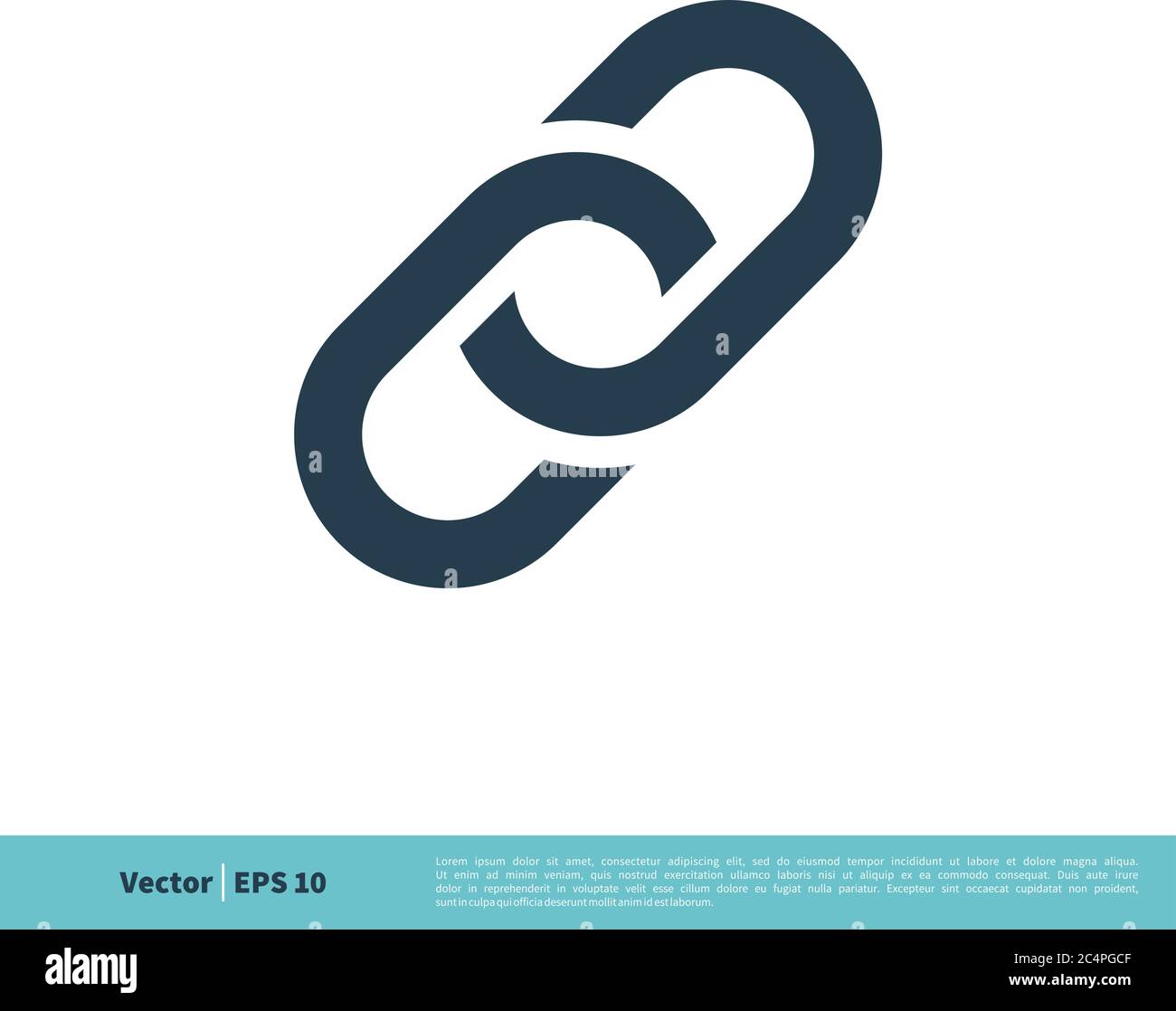 Chain Linked Connected Icon Vector Logo Template Illustration Design ...