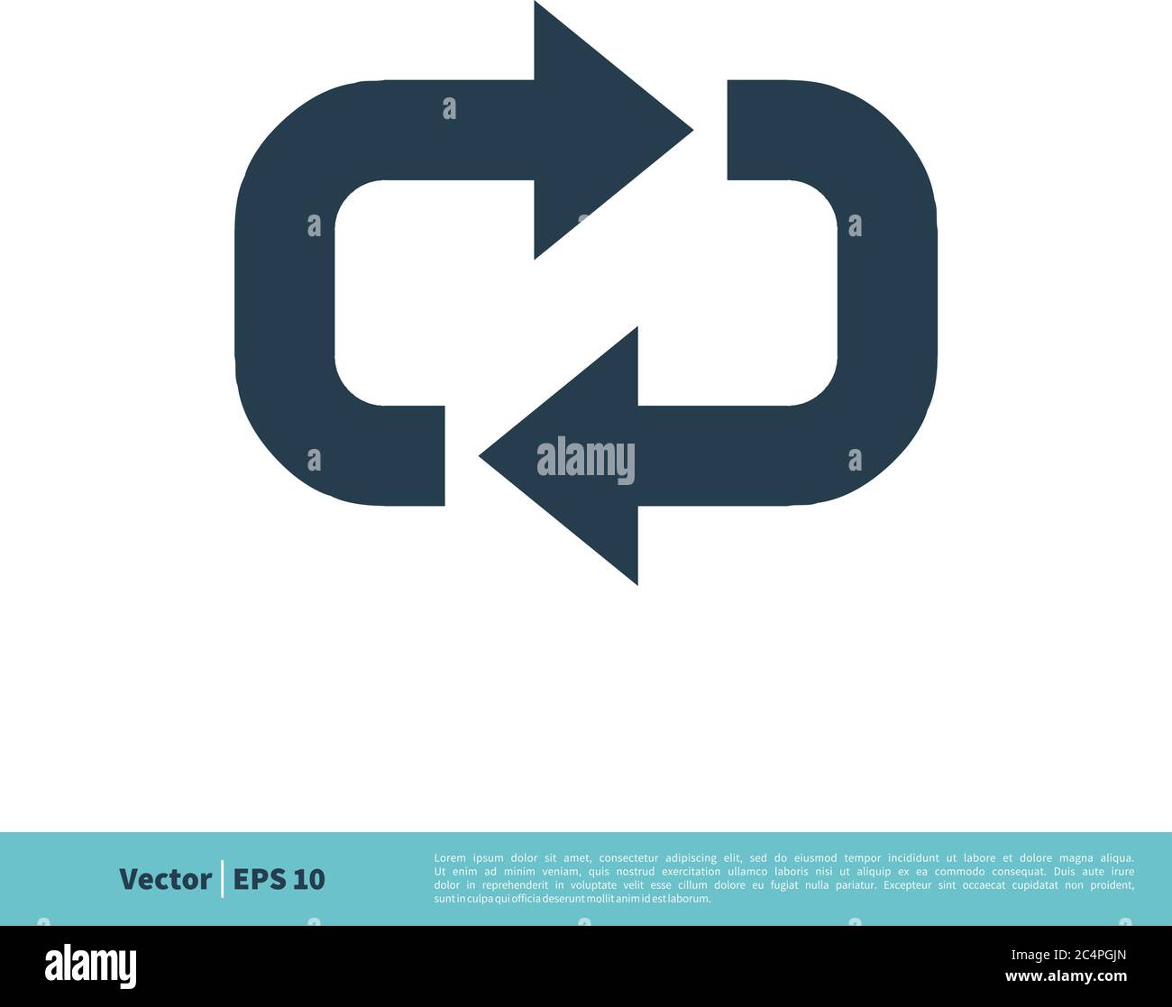 Arrow Chain Icon Vector Logo Template Illustration Design. Vector EPS ...