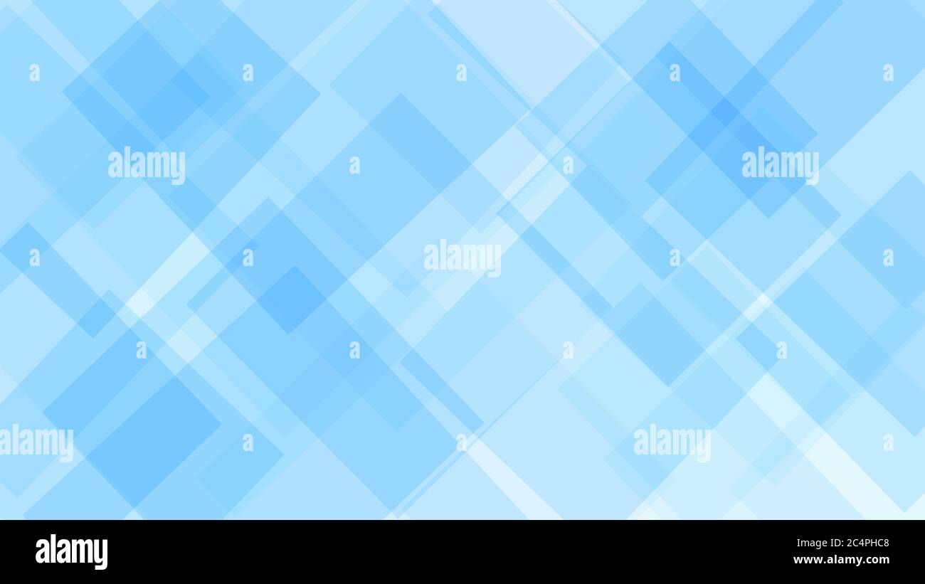 Abstarct background of translucent squares or rhombuses in light blue ...