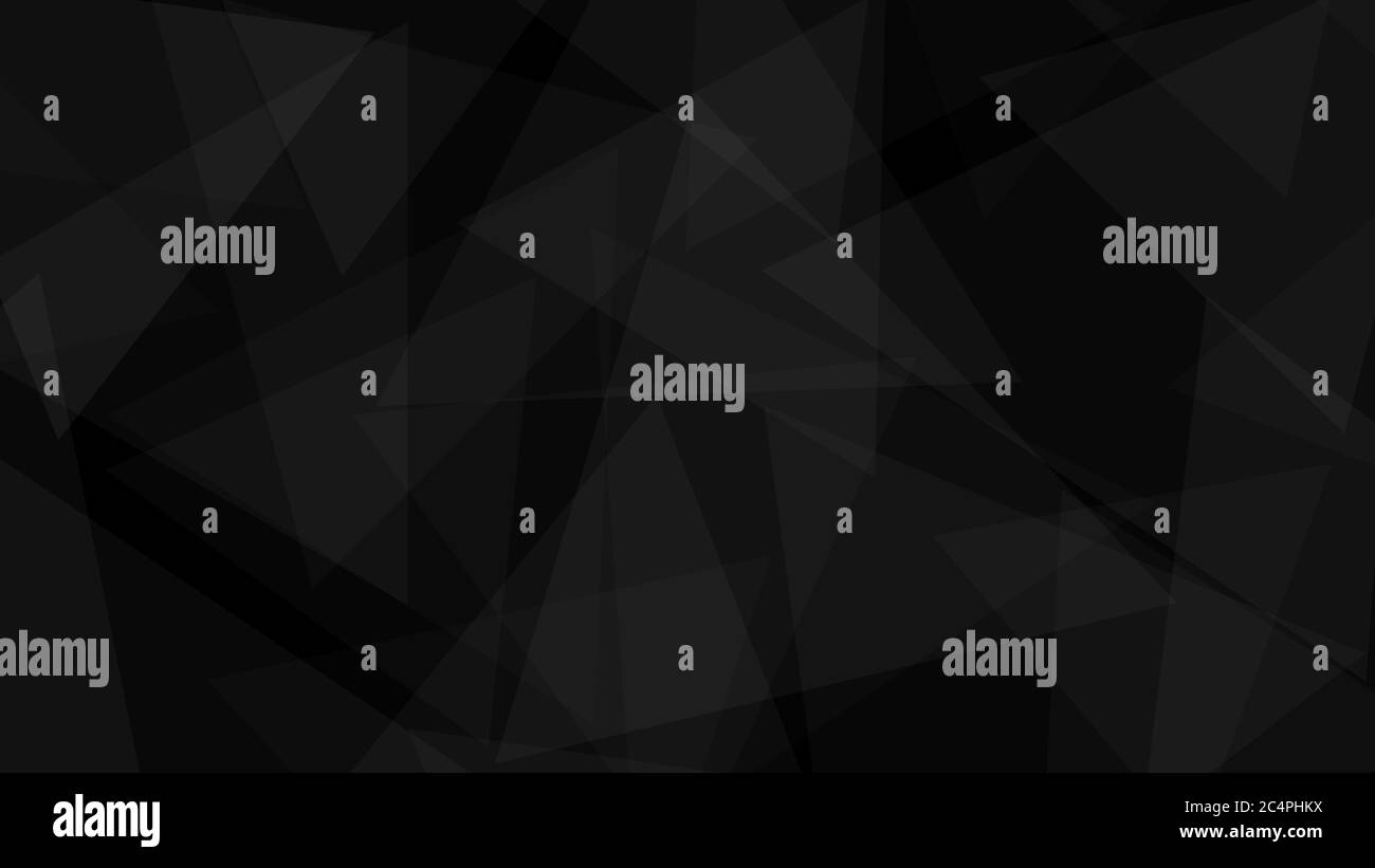 Abstarct background of translucent triangles in black colors Stock ...