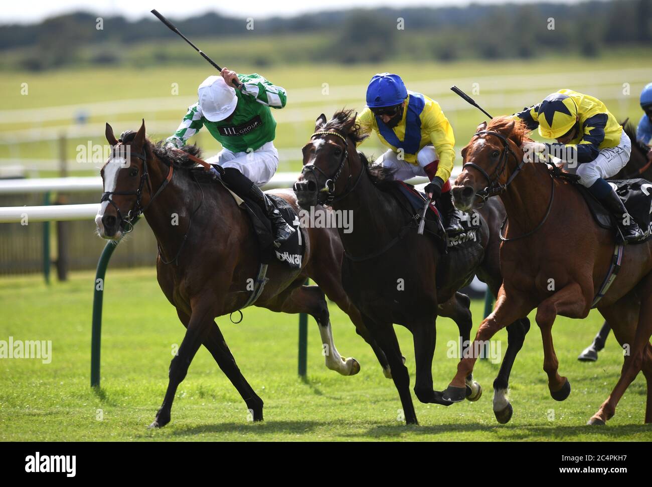 Universal Order and Callum Shepherd (right) winning ahead of El Misk ...