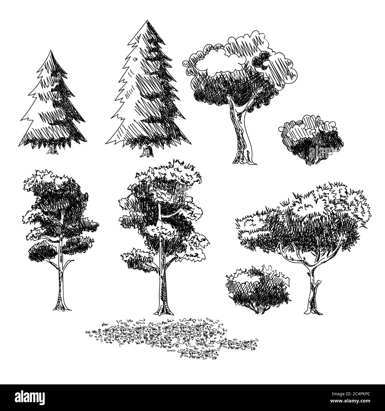 Tree and shrubs sign Cut Out Stock Images & Pictures - Alamy