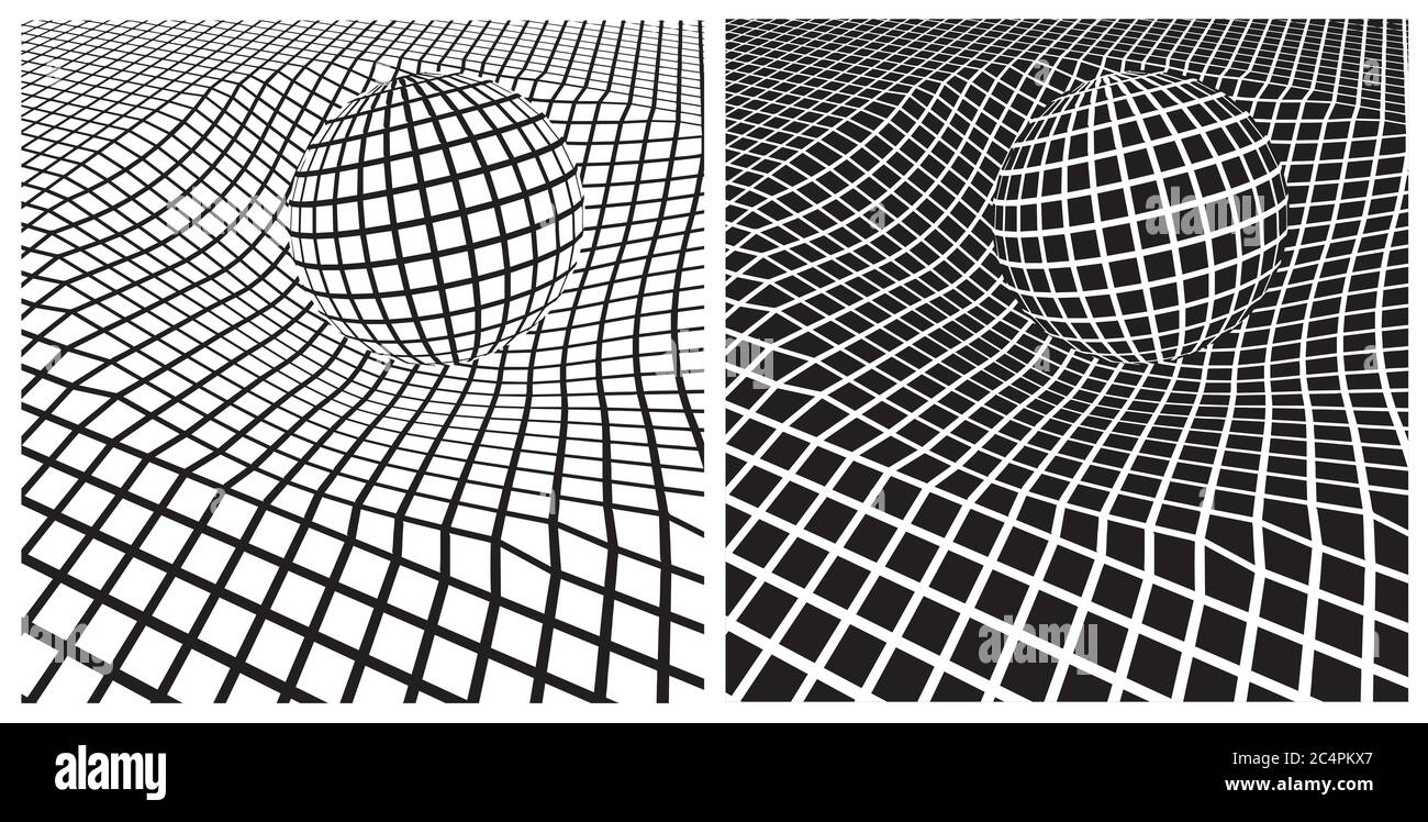 Abstract vector composition of geometric shapes and curved space at ...