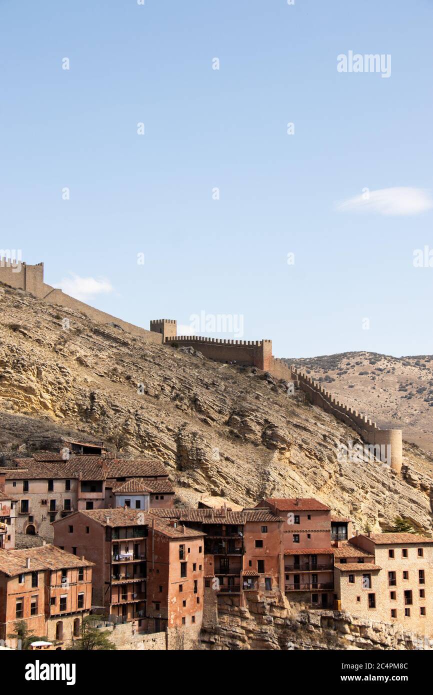 Spectacular landscape of a medieval village Stock Photo - Alamy