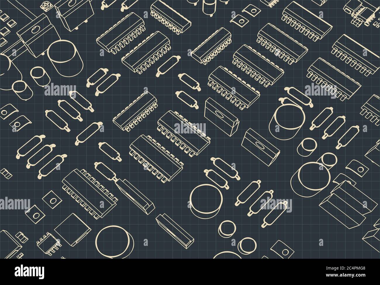 Circuit Board Pattern Floor