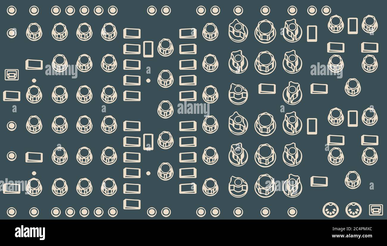 Electronic controls dashboard Stock Vector Images - Alamy