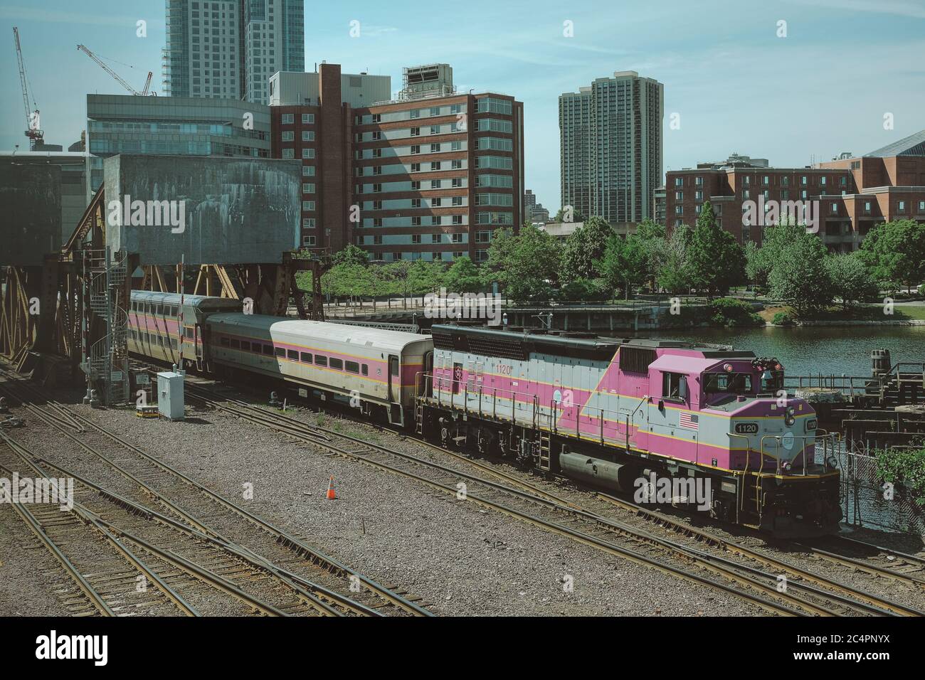 Boston Commuter Railway Transport Train Stock Photo - Alamy