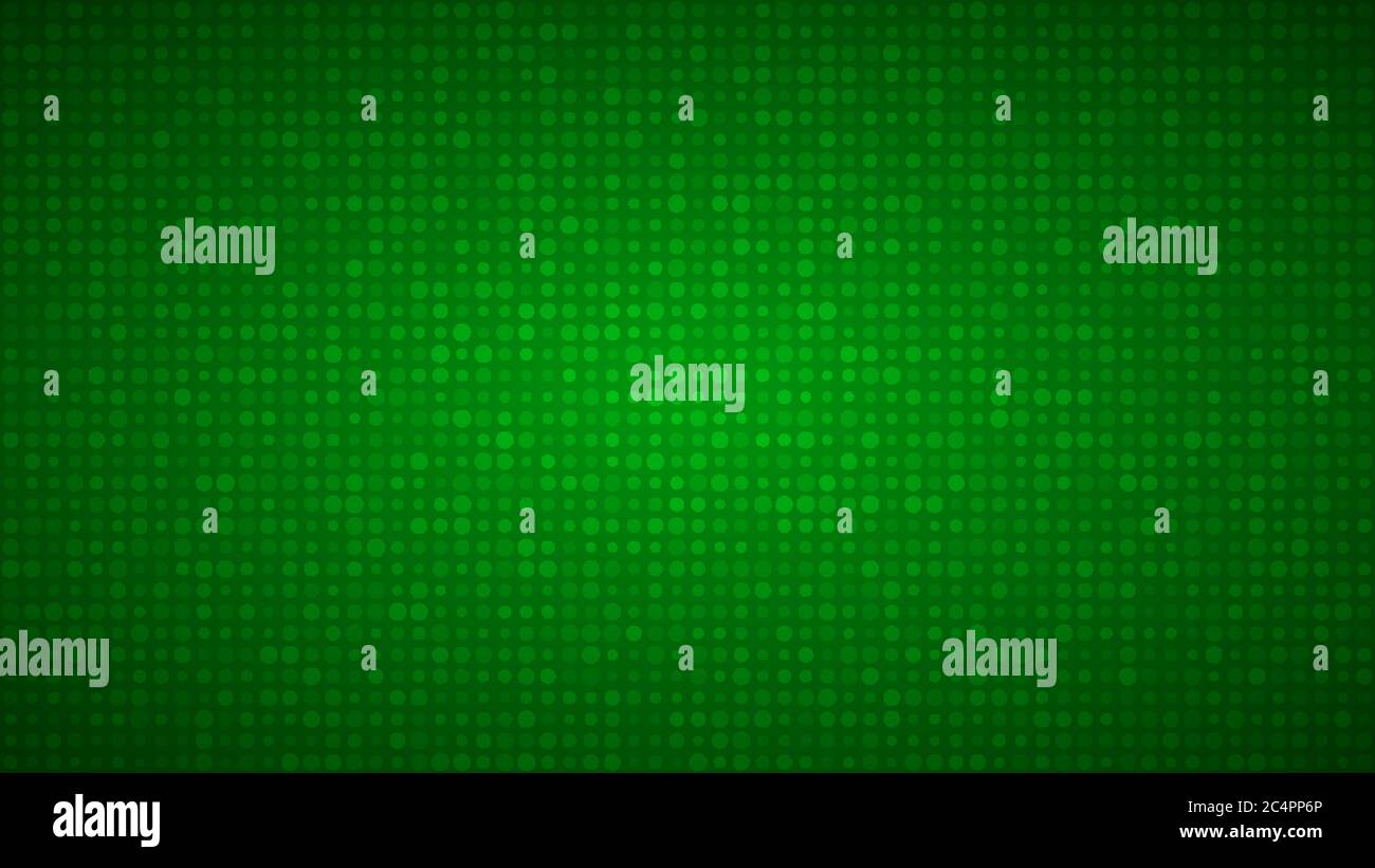Abstract background of small circles or pixels of different sizes in ...