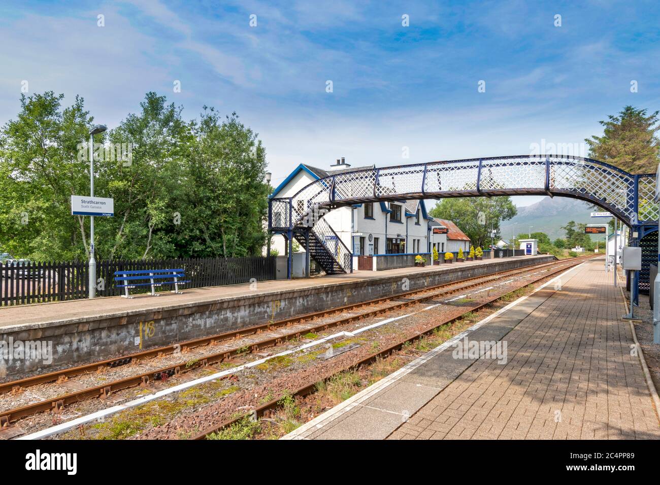 LOCH CARRON ROSS-SHIRE WEST COAST OF SCOTLAND SCOTRAIL STRATHCARRON ...