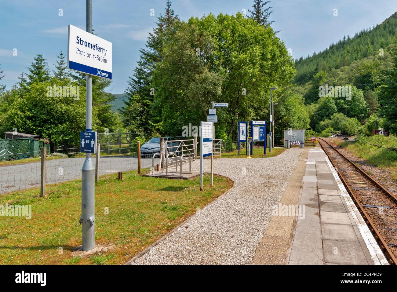 STROMEFERRY LOCH CARRON ROSS-SHIRE SCOTRAIL STATION ON THE WEST COAST ...