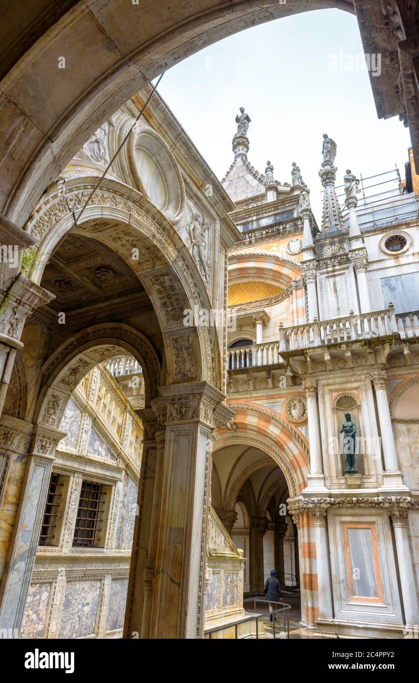 Doge`s Palace or Palazzo Ducale, Venice, Italy. It is one of the top ...