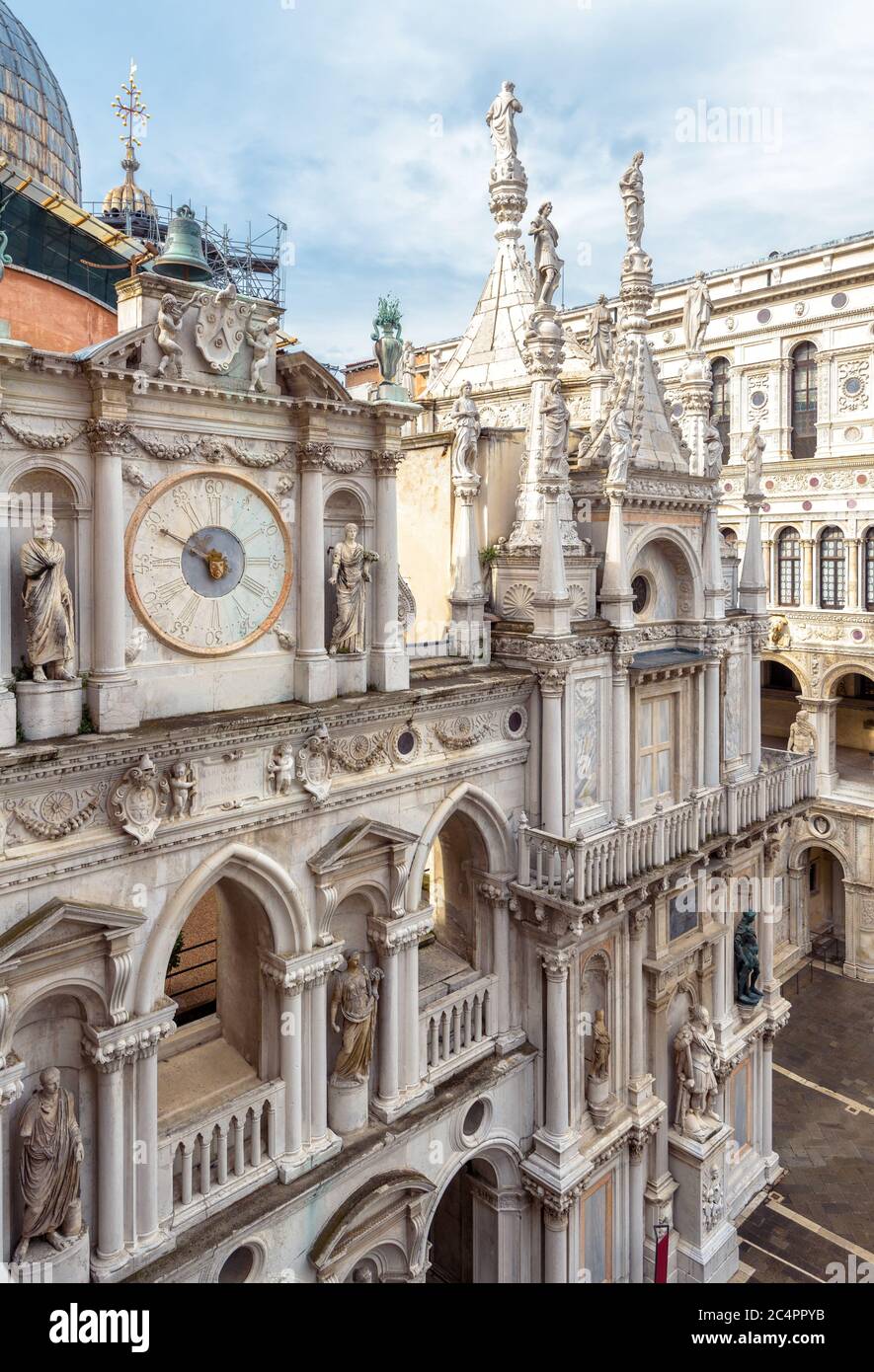 Doge`s Palace or Palazzo Ducale, Venice, Italy. It is famous landmark ...