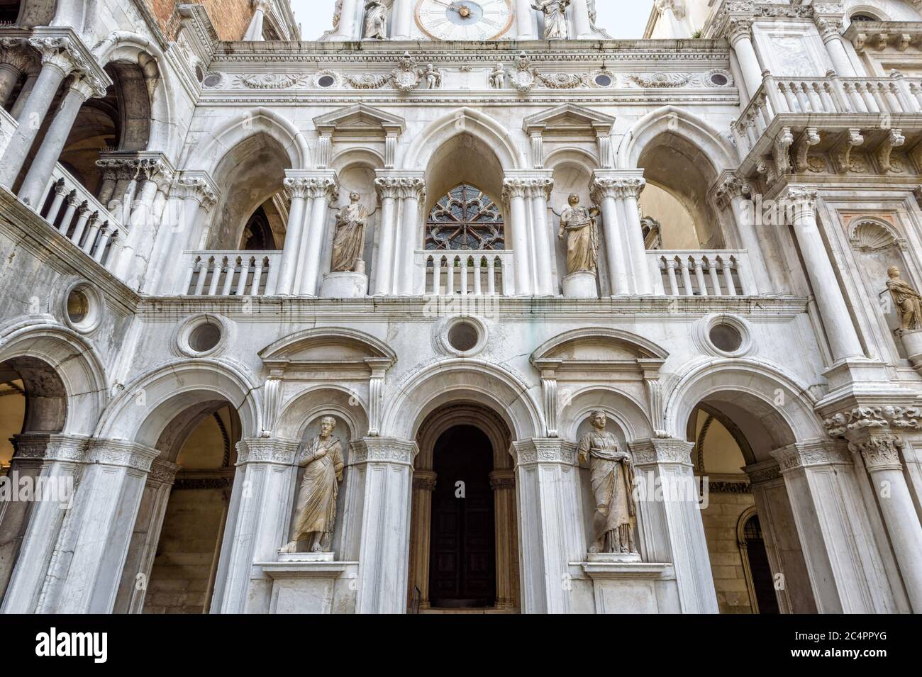 Doge`s Palace or Palazzo Ducale, Venice, Italy. It is famous landmark ...