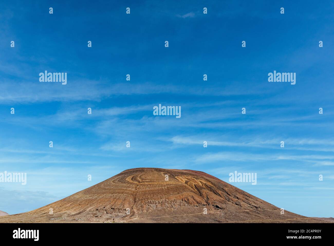La Graciosa/Graciosa Island's highest point is part of Montana Pedro ...