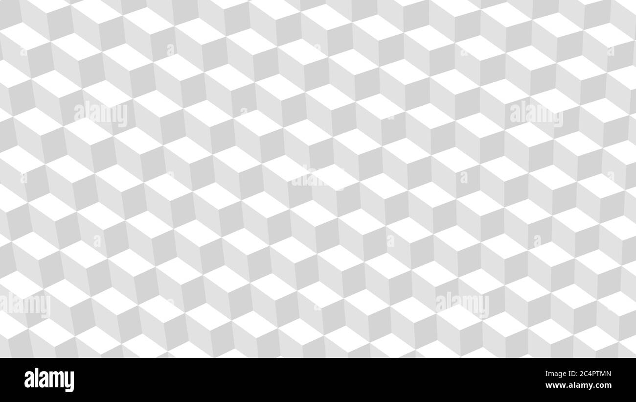 Abstract light background of isometric cubes in white and gray colors Stock Vector Image & Art ...