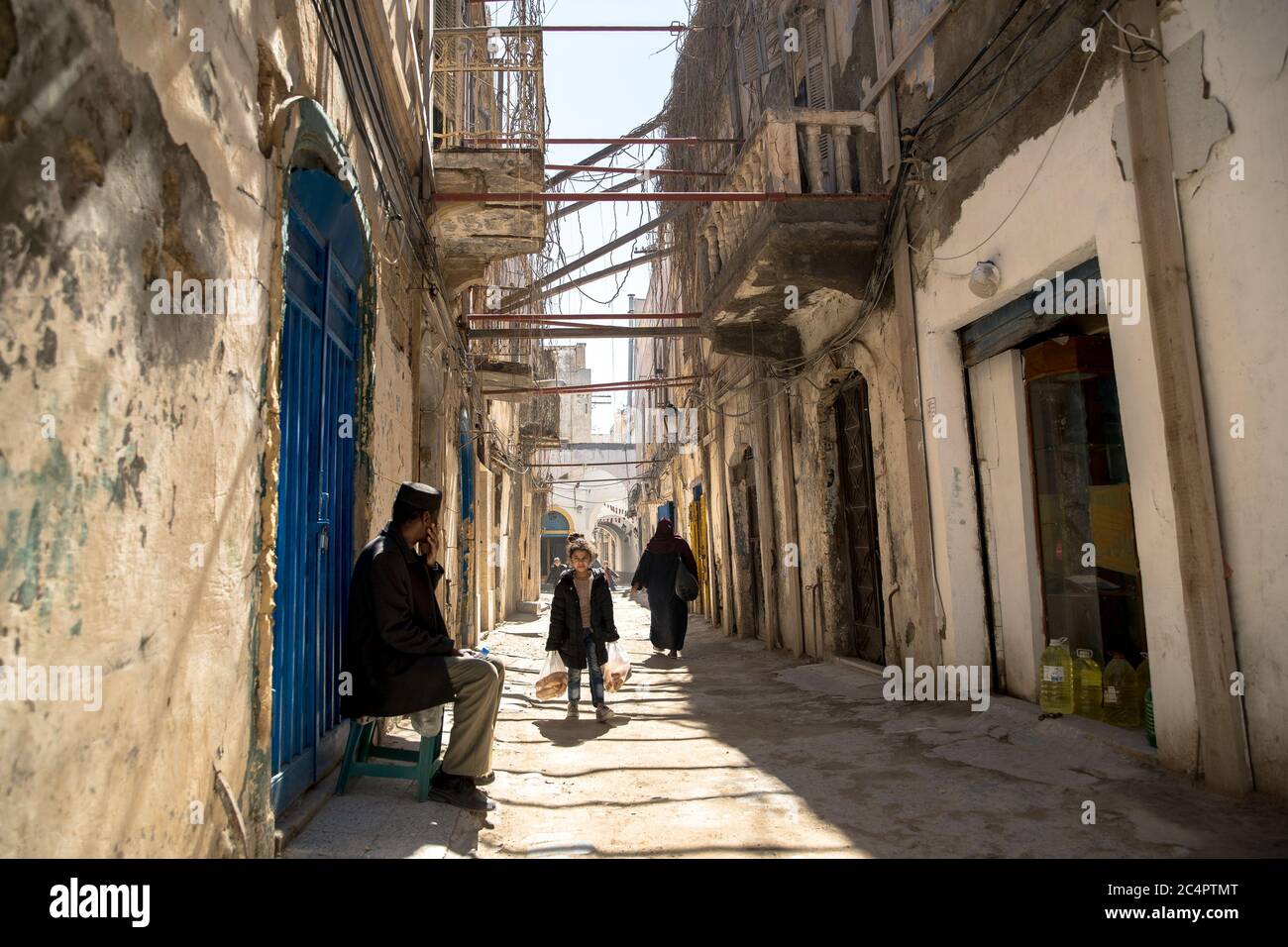 The streets of the Libyan capital, Tripoli, where the poverty has ...