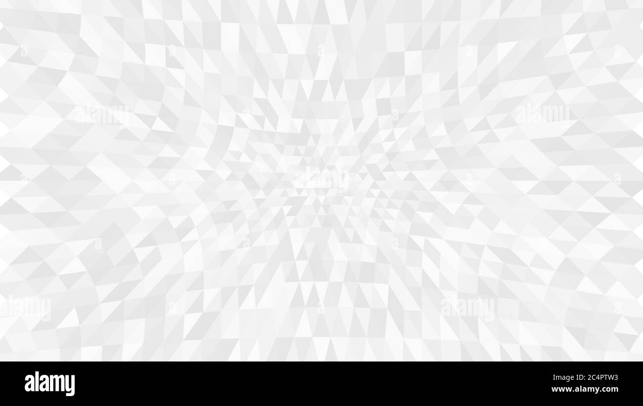 Abstract light background of small triangles in white and gray colors ...