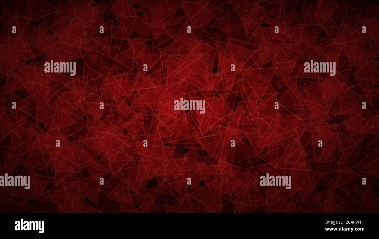 Abstract dark background of translucent triangles with light outlines ...