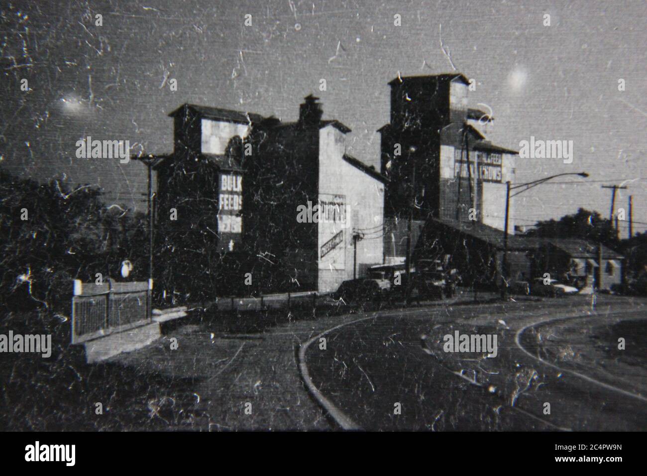 Fine 70s vintage black and white lifestyle photography of an industrial ...