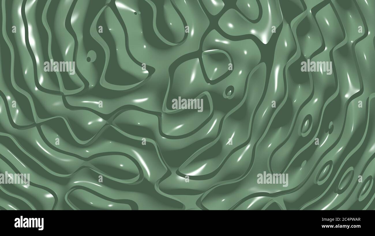 Plain 3D abstract background of monochromic Hunter green color with ...