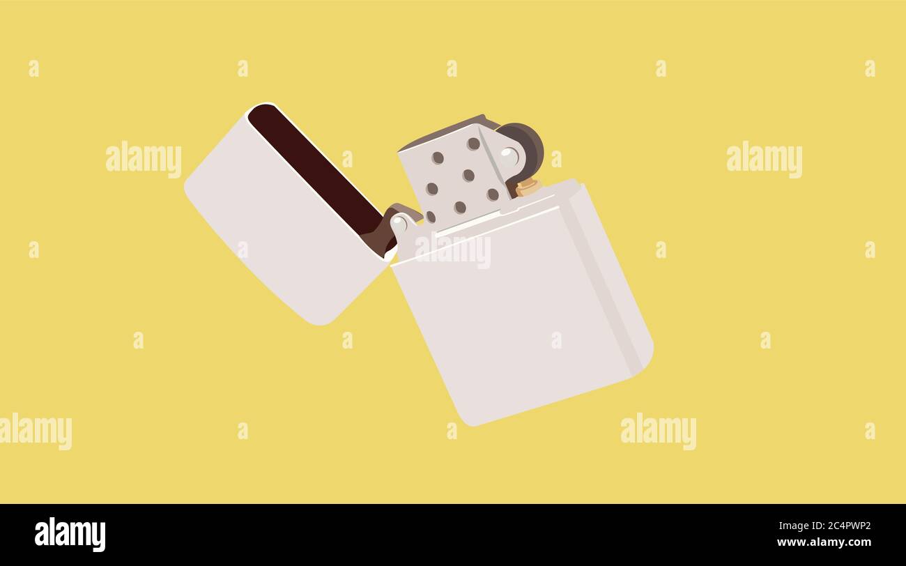 Vector Isolated Illustration of a Lighter Stock Vector Image & Art - Alamy