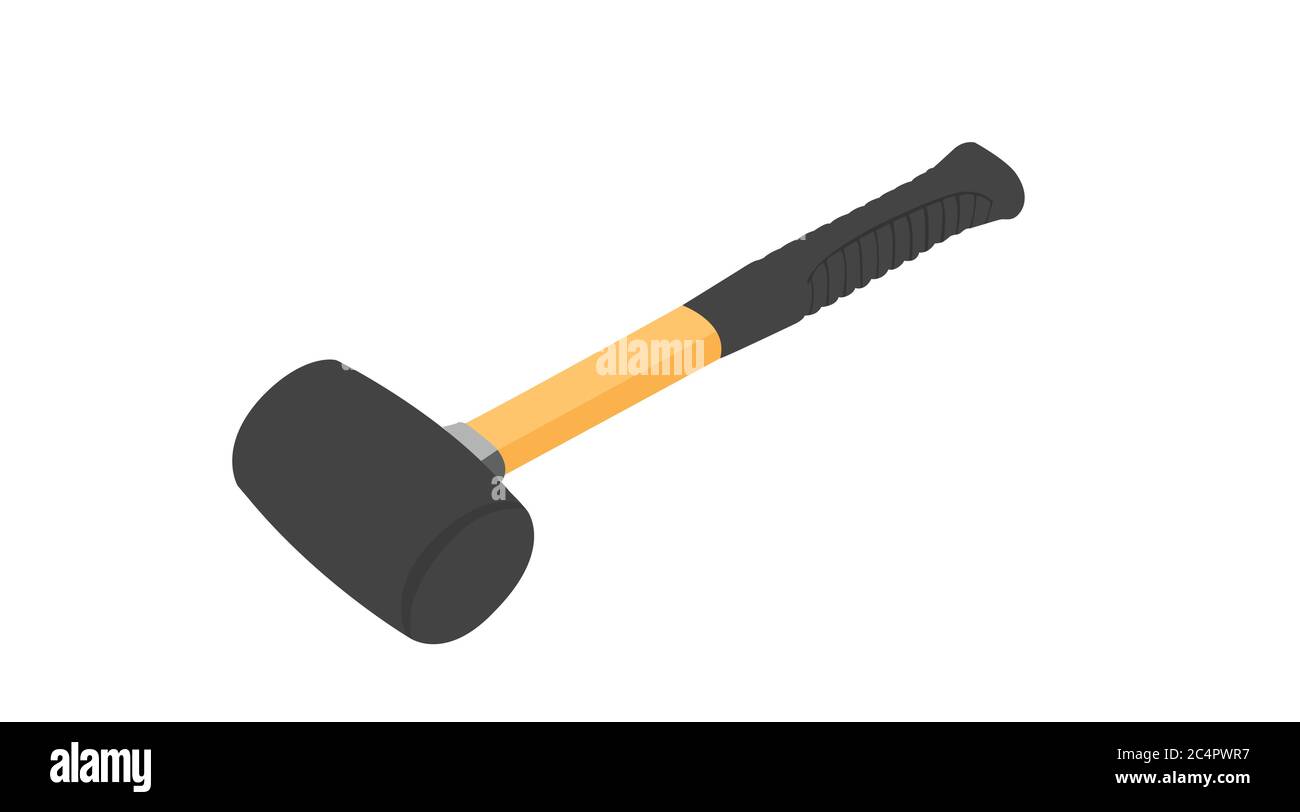 Vector Isolated Illustration of a Mallet Stock Vector Image & Art - Alamy