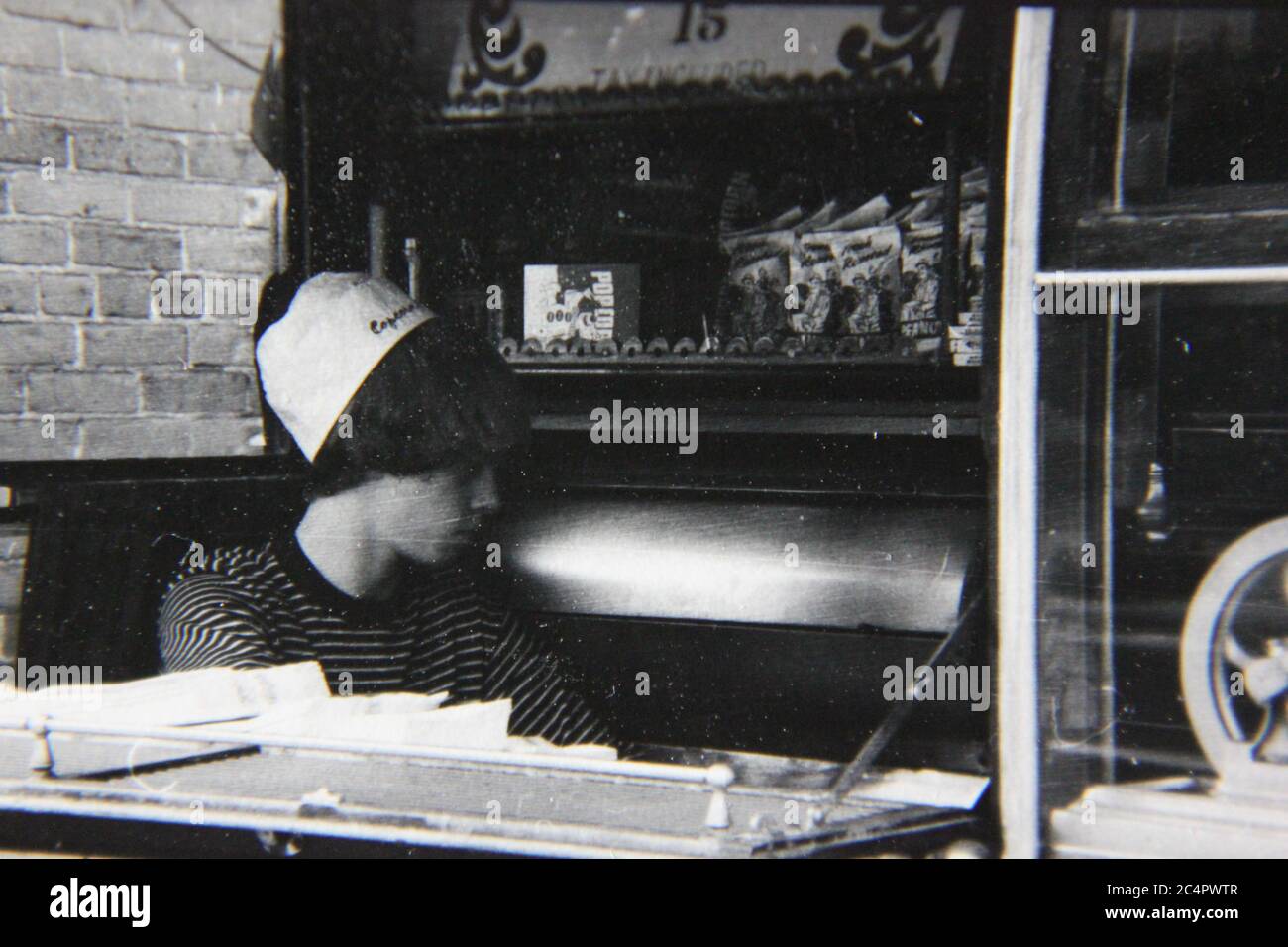 Fine 70s vintage black and white lifestyle photography of a teenage ...