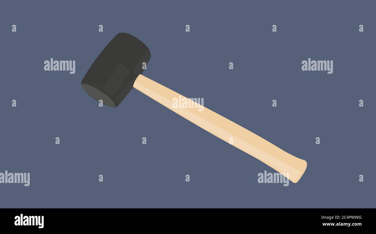 Vector Illustration of a Mallet Stock Vector Image & Art - Alamy