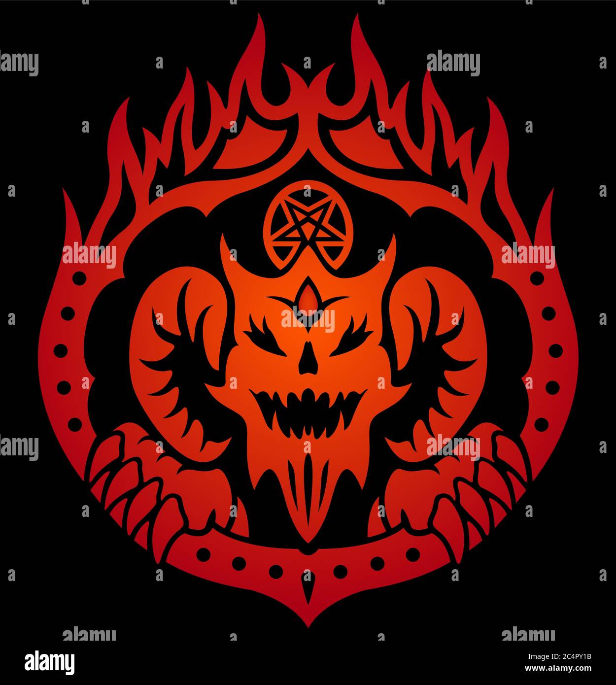 Fire demons Stock Vector Images - Alamy