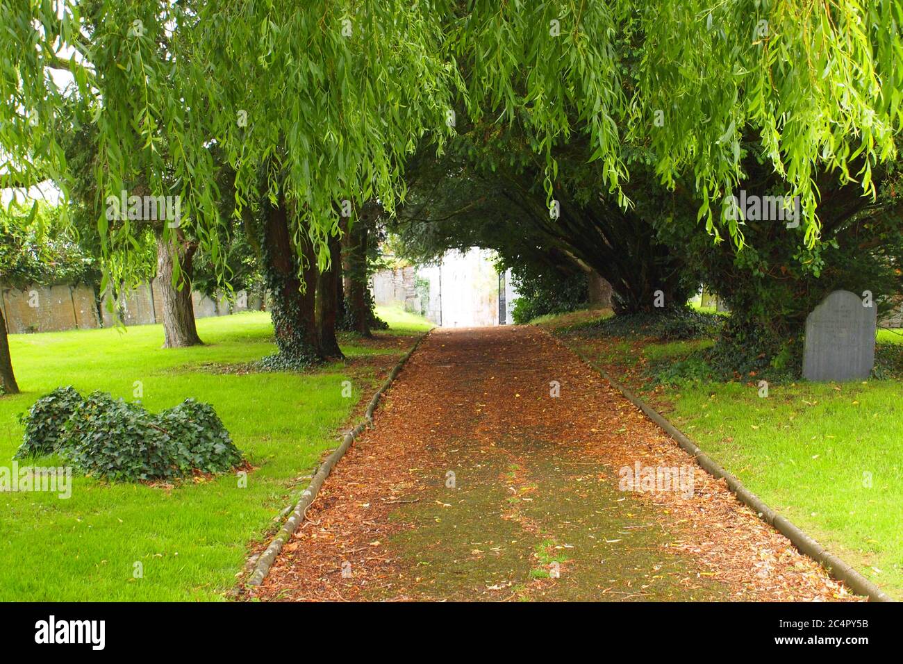 Welsh country churchyard Stock Photo - Alamy