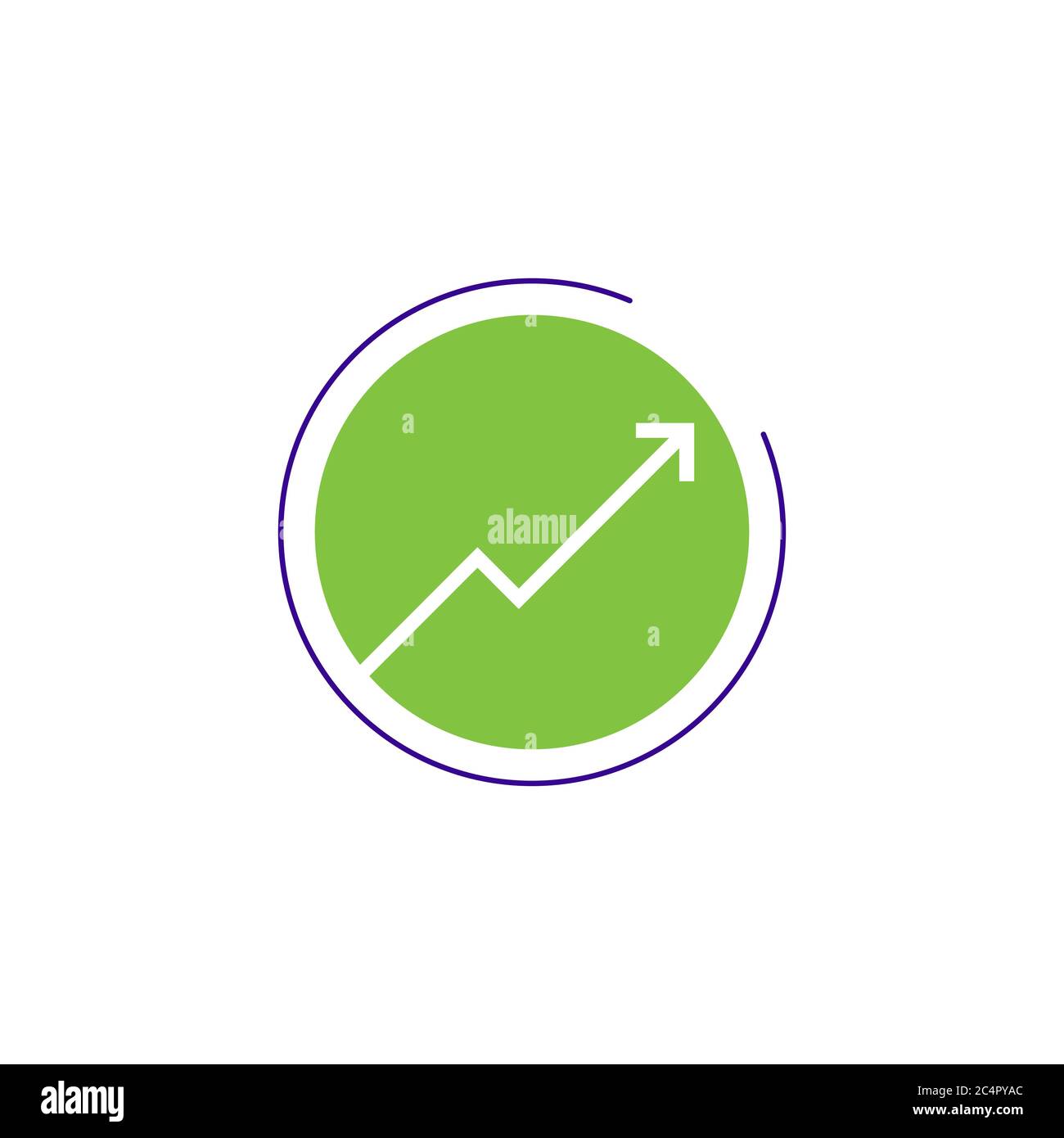 Stylish Arrow icon. Arrow pointing up Stock vector illustration ...