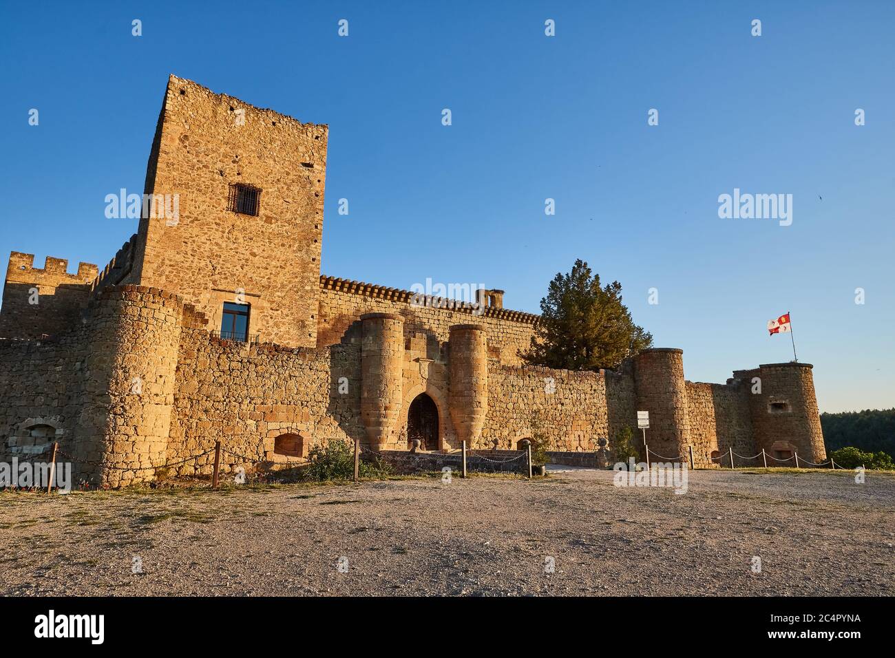 Castle of Pedraza village in Segovia province, Spain Stock Photo - Alamy