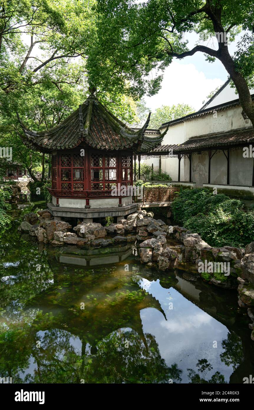 Ancient traditional garden, Suzhou garden, in China. Photo in Suzhou ...