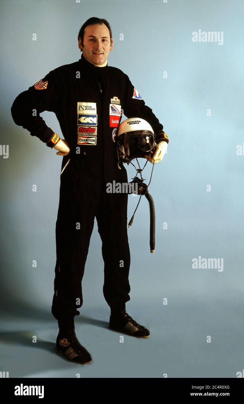 Richard Noble. Project Thrust. 1983 Stock Photo - Alamy